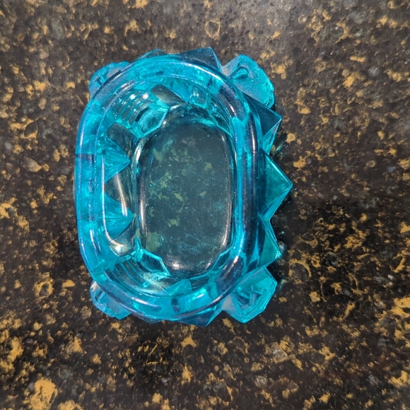 Vintage | Kitchen | 92s Blue Glass Footed Salt Cellar | Poshmark